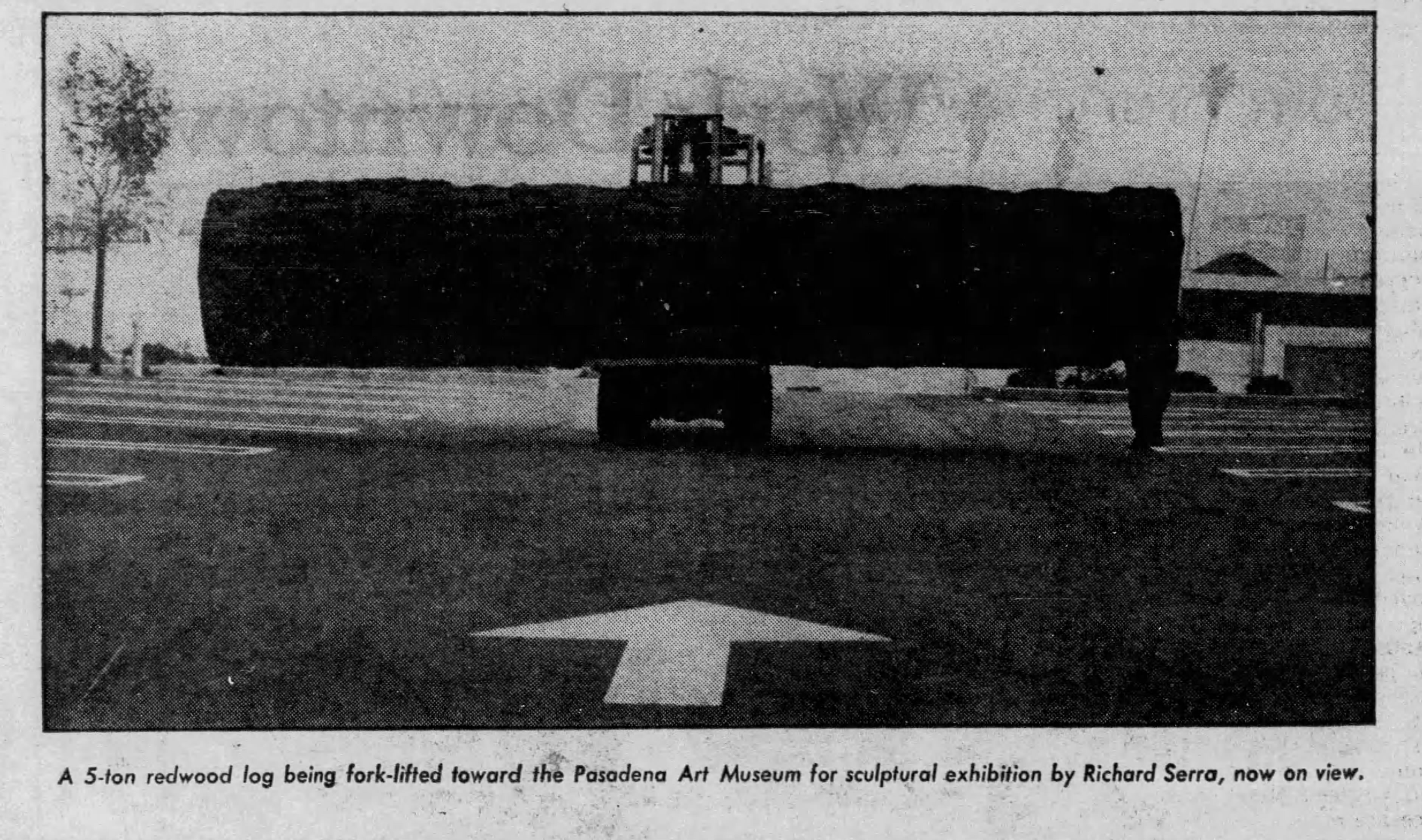 Richard Serra at Pasadena Art Museum, 1970